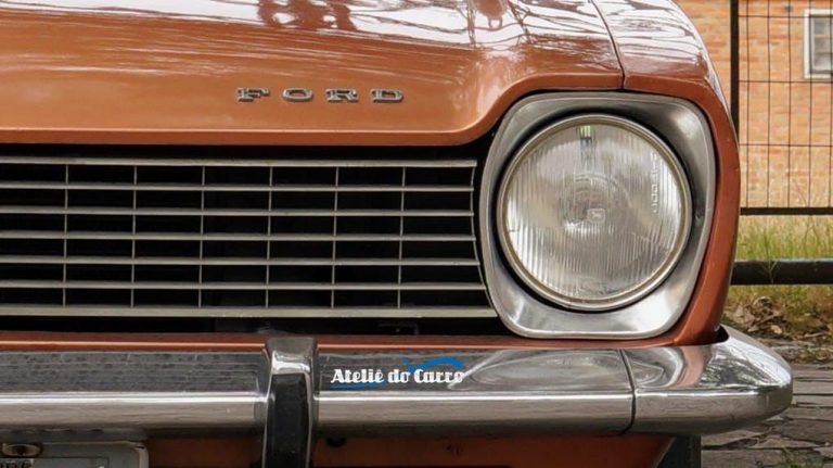 Ateliê do Carro | Corcel Luxo 1976 Bronze Lancer com interior marrom ...