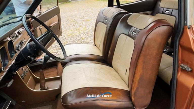Ateliê do Carro | Corcel Luxo 1976 Bronze Lancer com interior marrom ...
