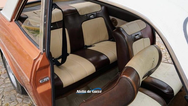 Ateliê do Carro | Corcel Luxo 1976 Bronze Lancer com interior marrom ...