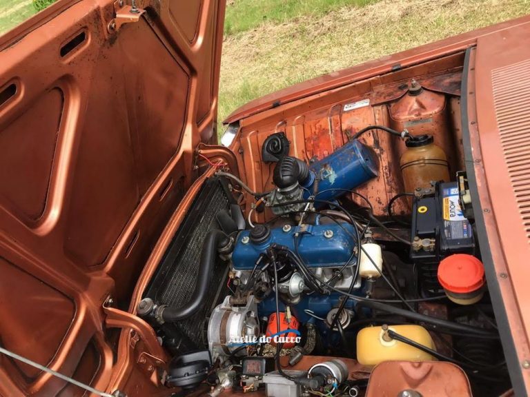 Ateliê do Carro | Corcel Luxo 1976 Bronze Lancer com interior marrom ...