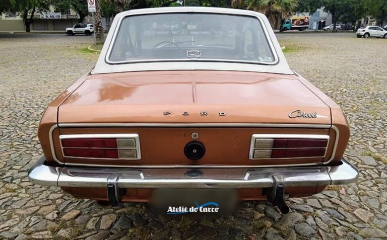 Ateliê do Carro | Corcel Luxo 1976 Bronze Lancer com interior marrom ...