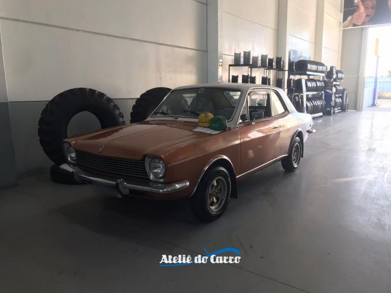 Ateliê do Carro | Corcel Luxo 1976 Bronze Lancer com interior marrom ...